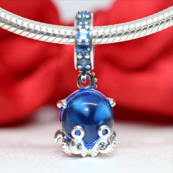 Pandora | Jewelry | Pandora Murano Glass Cute Octopus Dangle Charm ...